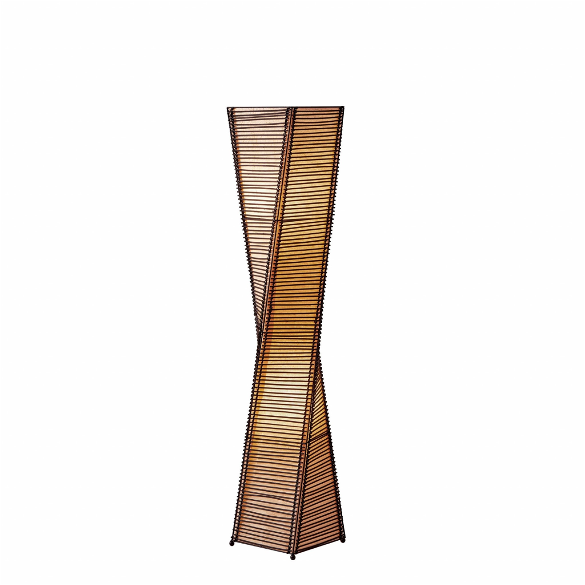 Click here for HomeRoots 50in. Black & Tan Twisted Cylinder Floor... prices