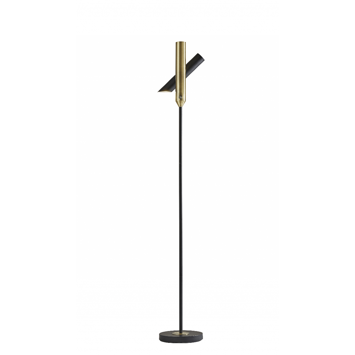 Click here for HomeRoots 68in. Black Metal LED Floor Lamp prices