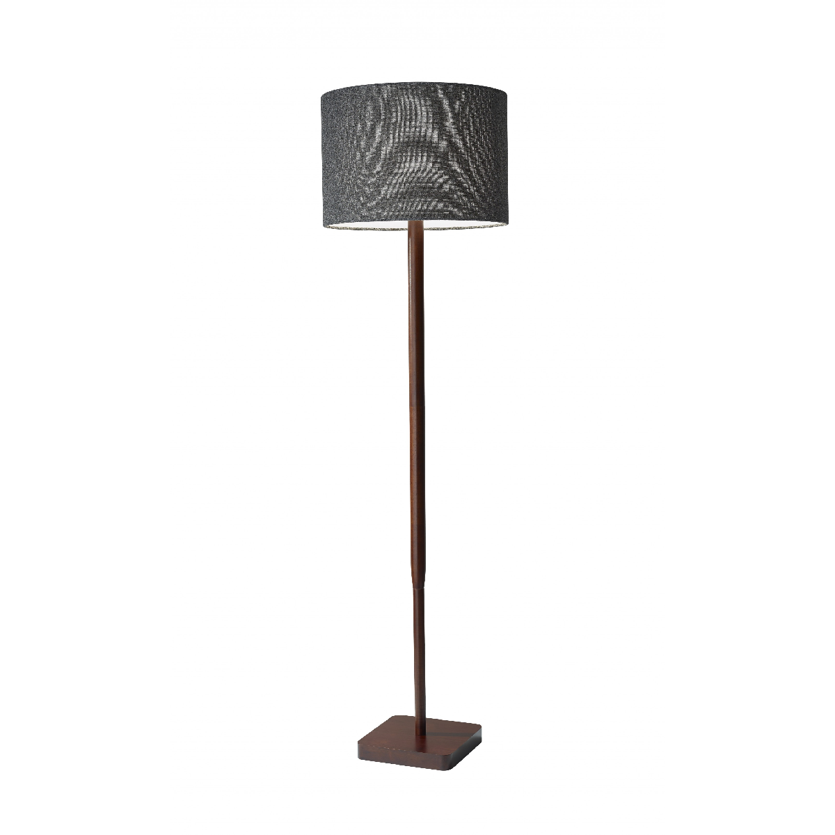 Click here for HomeRoots 59in. Brown and Black Solid Wood Floor L... prices