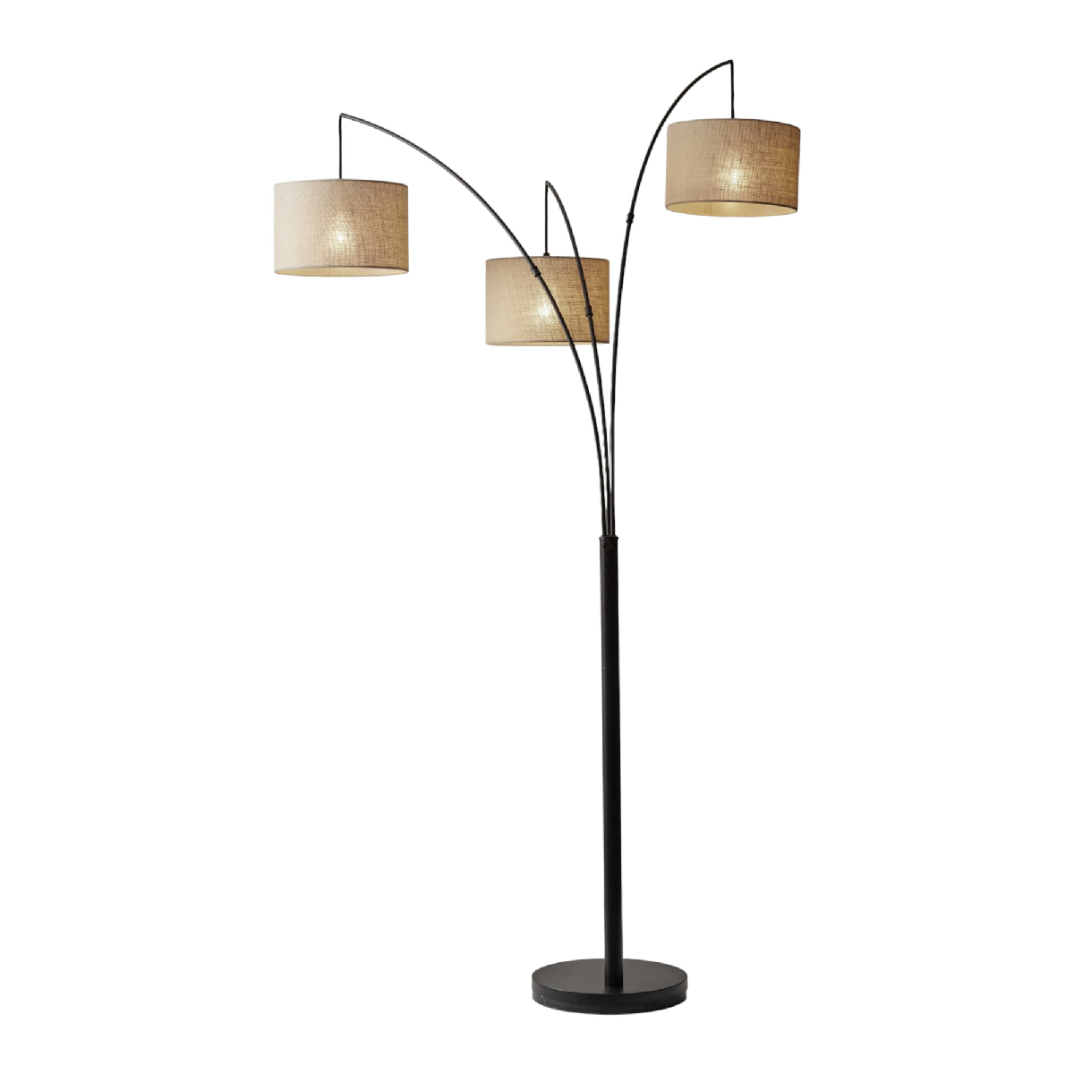 Click here for HomeRoots 74in Bronze Three Light Tree Floor Lamp... prices