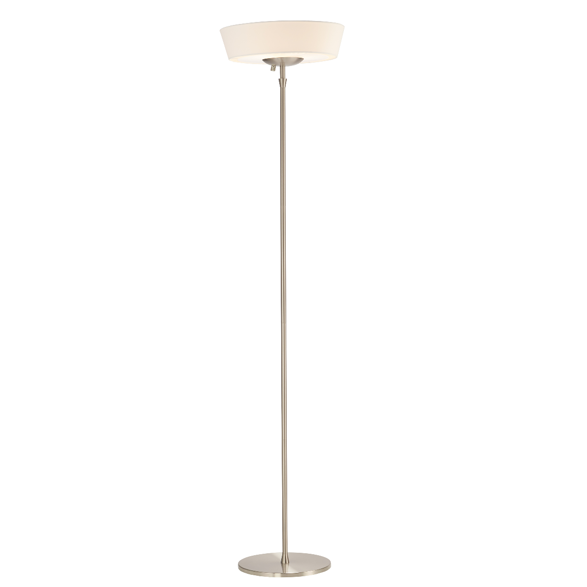 Click here for HomeRoots 71in. Brushed LED Torchiere Floor Lamp prices