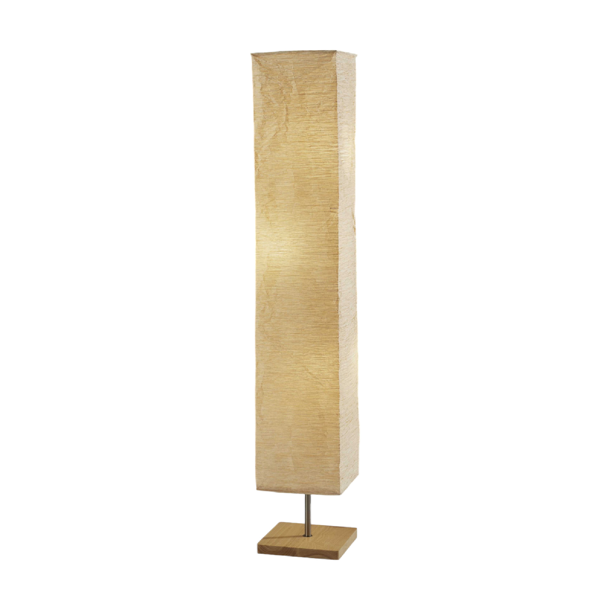 Click here for HomeRoots 58in. Natural Column Floor Lamp with Pap... prices