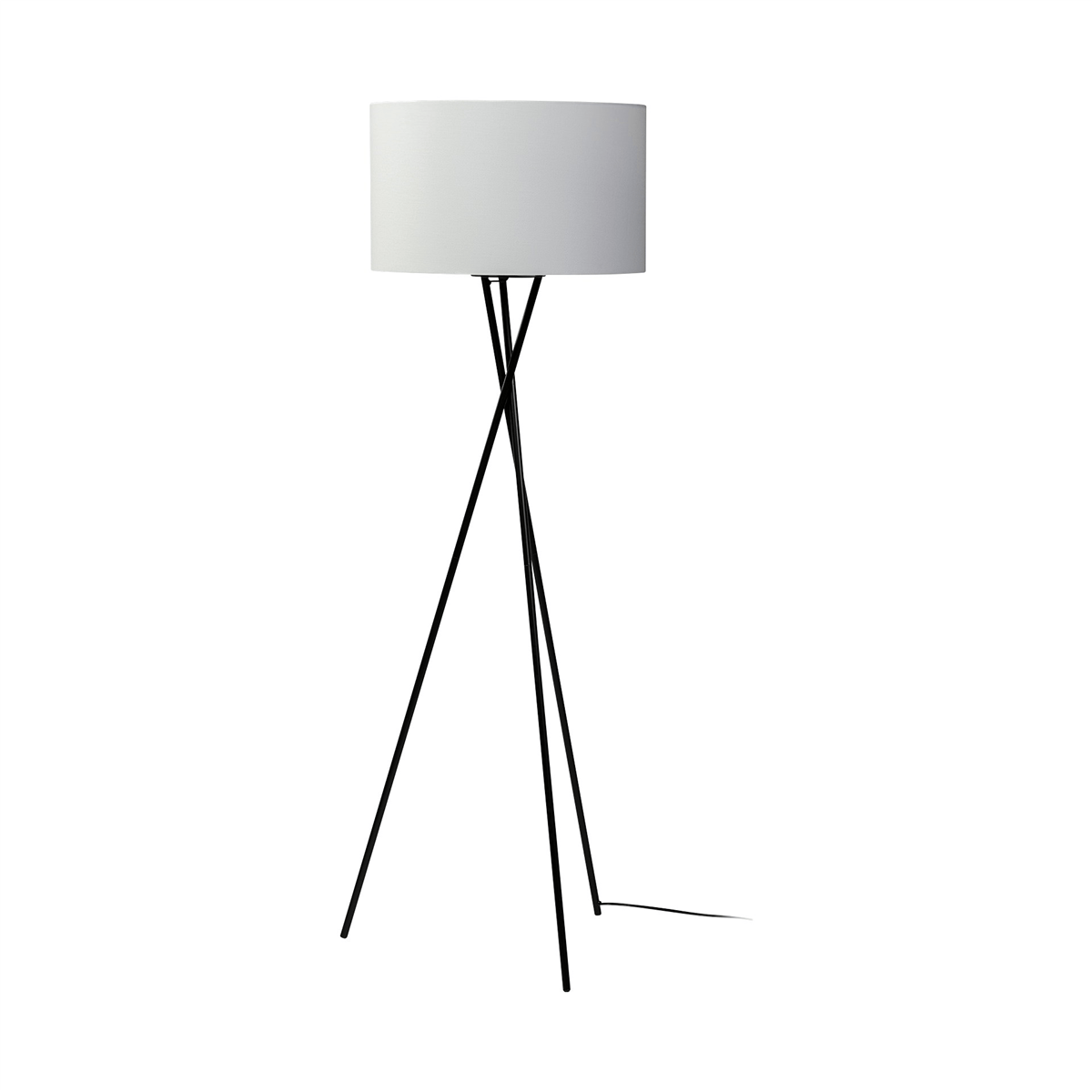 Click here for HomeRoots 66in. Black Tripod Floor Lamp with Drum... prices
