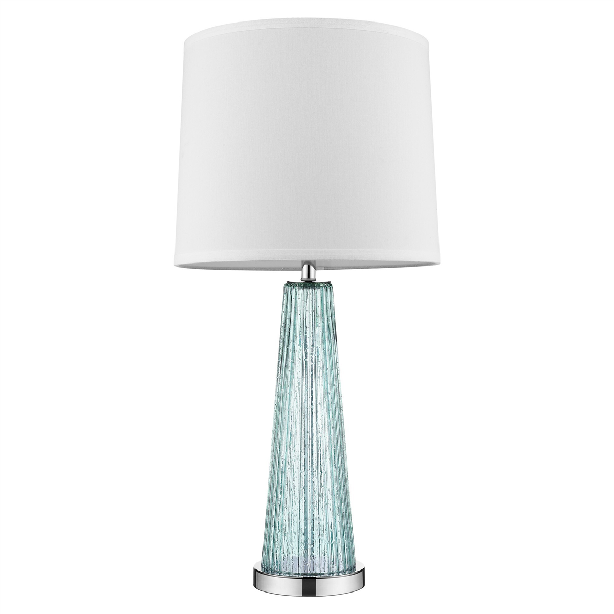 Click here for HomeRoots 29in Aqua Glass Buffet Table Lamp with E... prices