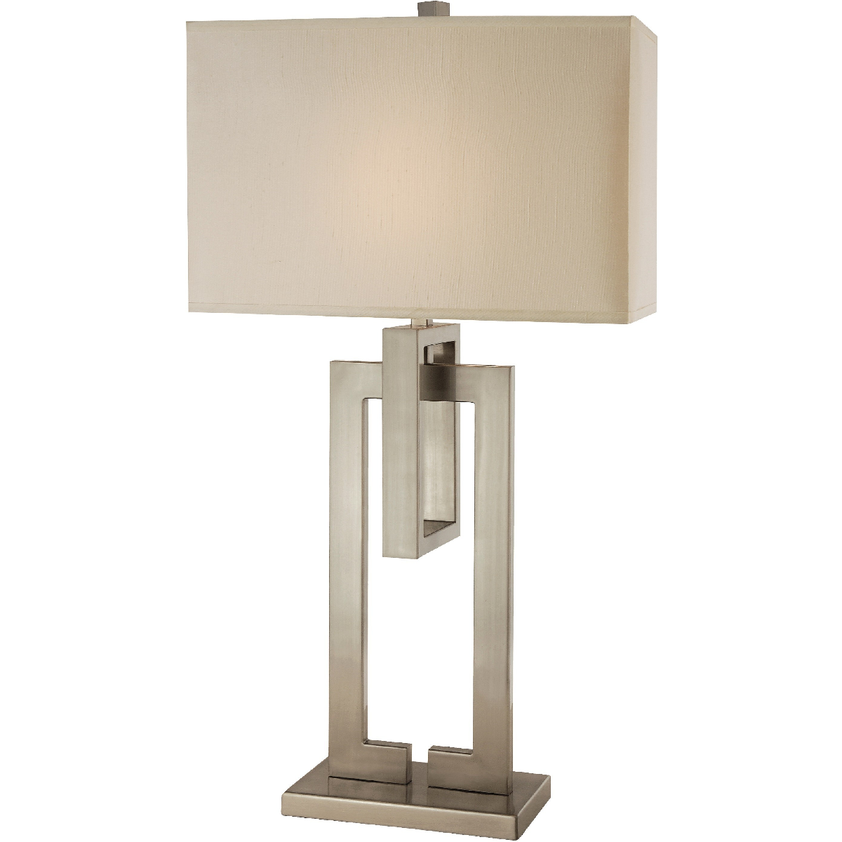 Click here for HomeRoots 36in. Nickel Iron Geometric Table Lamp w... prices