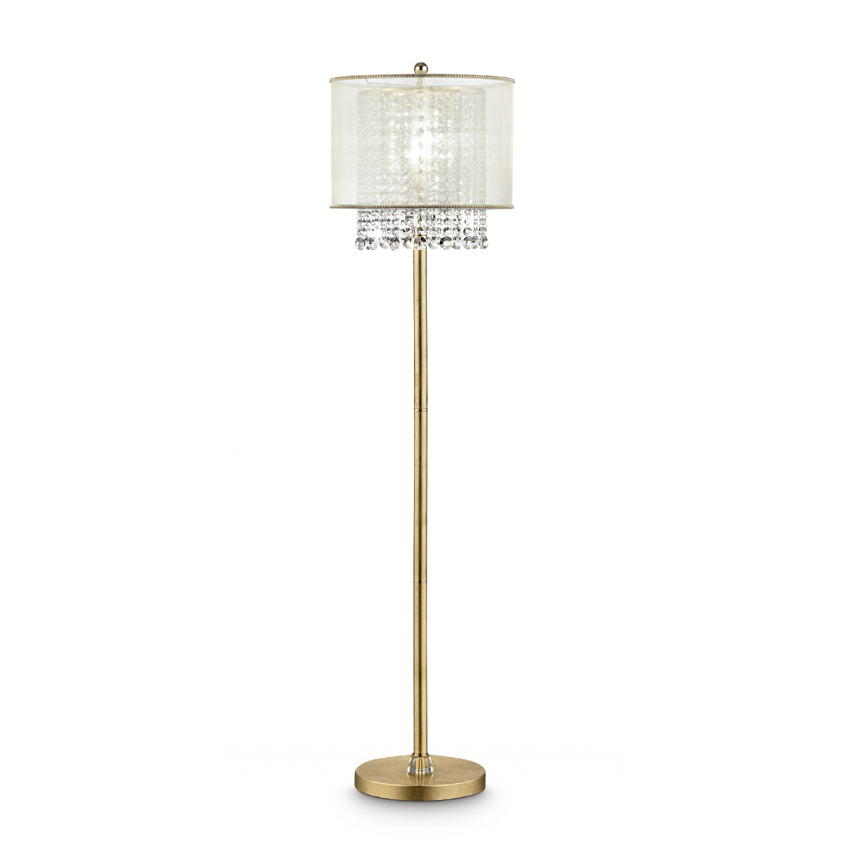 Click here for HomeRoots 65in. Gold And White Novelty Floor Lamp prices