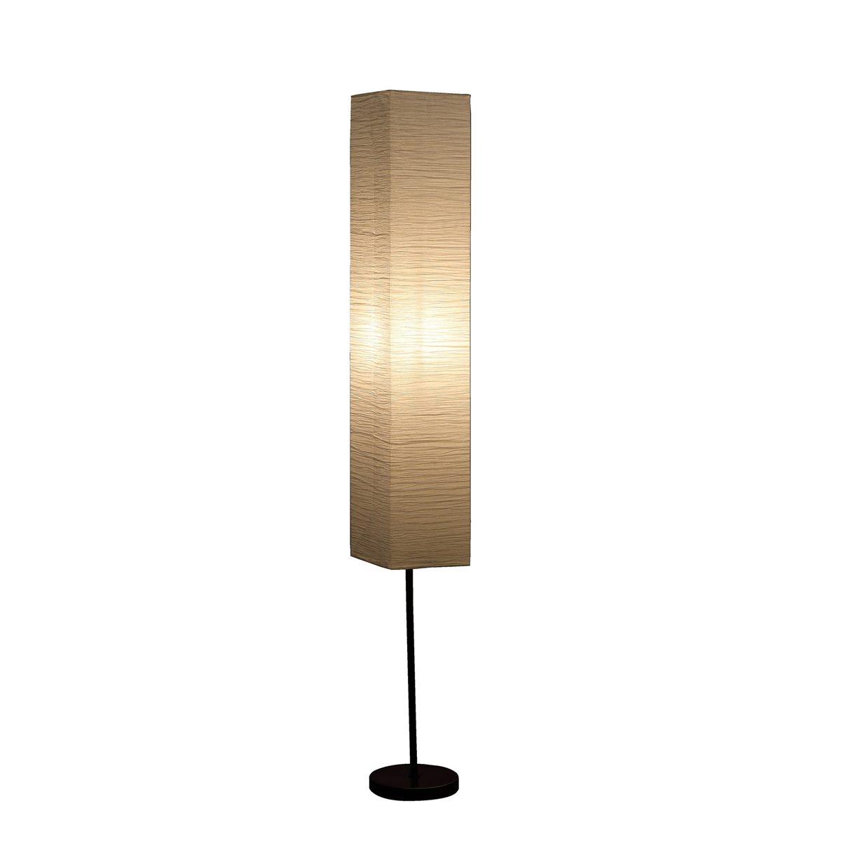 Click here for HomeRoots 63in. Black & Off White Column Floor Lam... prices