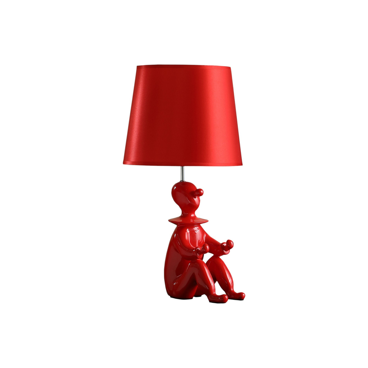 Click here for HomeRoots 21in. Red Bedside Table Lamp with Empire... prices