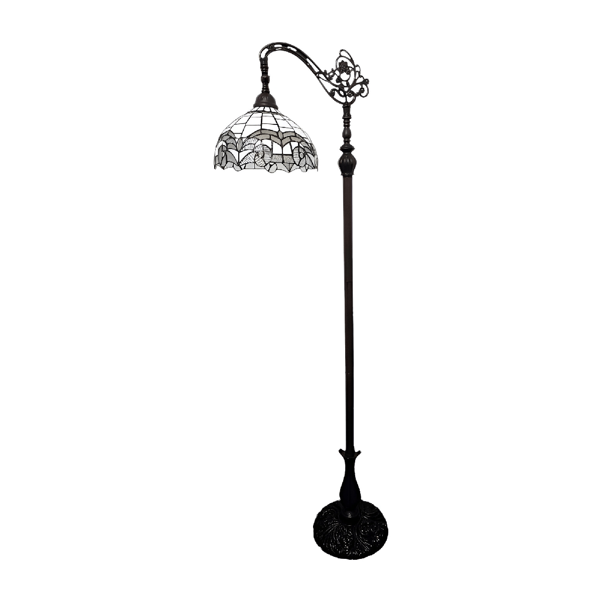 Click here for HomeRoots 62in. Brown Arched Floor Lamp with Stain... prices