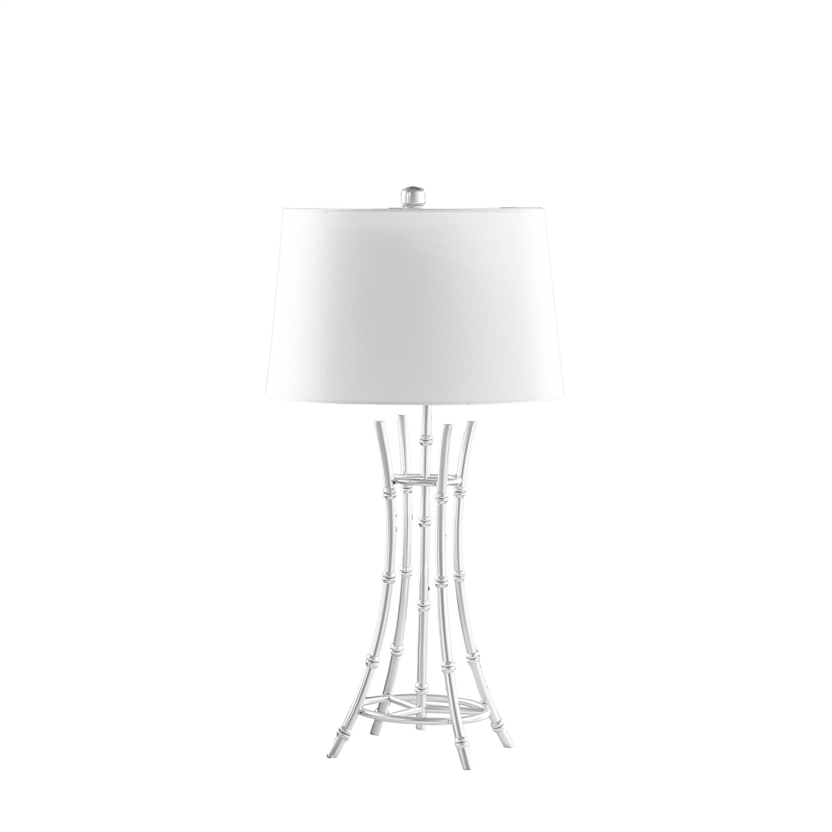 Click here for HomeRoots 29in. Silver Bamboo Design Table Lamp wi... prices