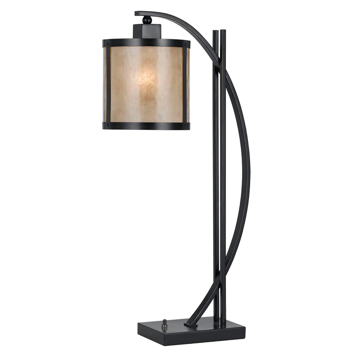 Click here for HomeRoots 26in. Black Metal Lantern Table Lamp wit... prices