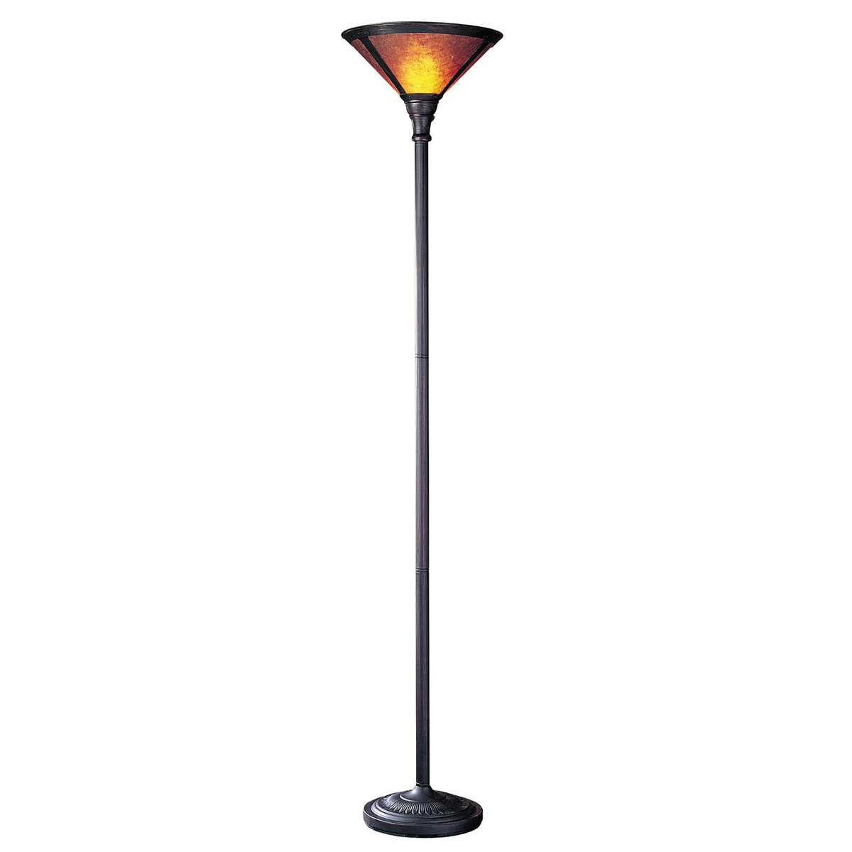 Click here for HomeRoots 71in. Rusted Torchiere Brown Dome Shade... prices