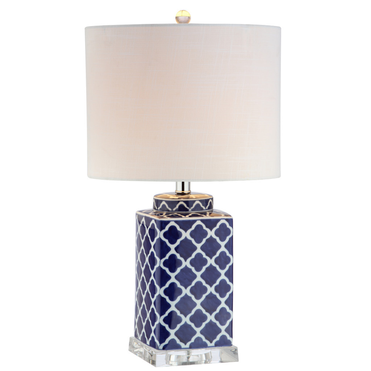 Click here for HomeRoots 23in. Navy Blue & White Geometric Table... prices