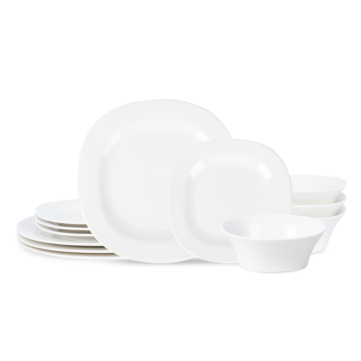 Click here for Stone Lain Quadro 12pc. Porcelain Dinnerware Set prices