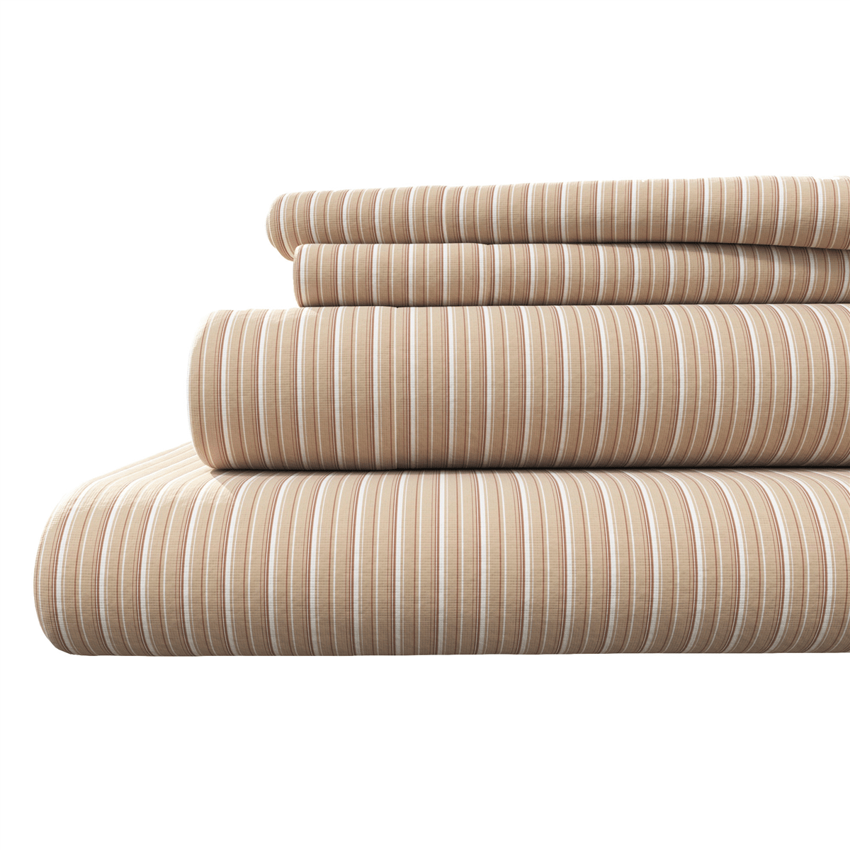 Click here for Freshfolds Plaid Flannel Tonal Stripe Sheet Set prices