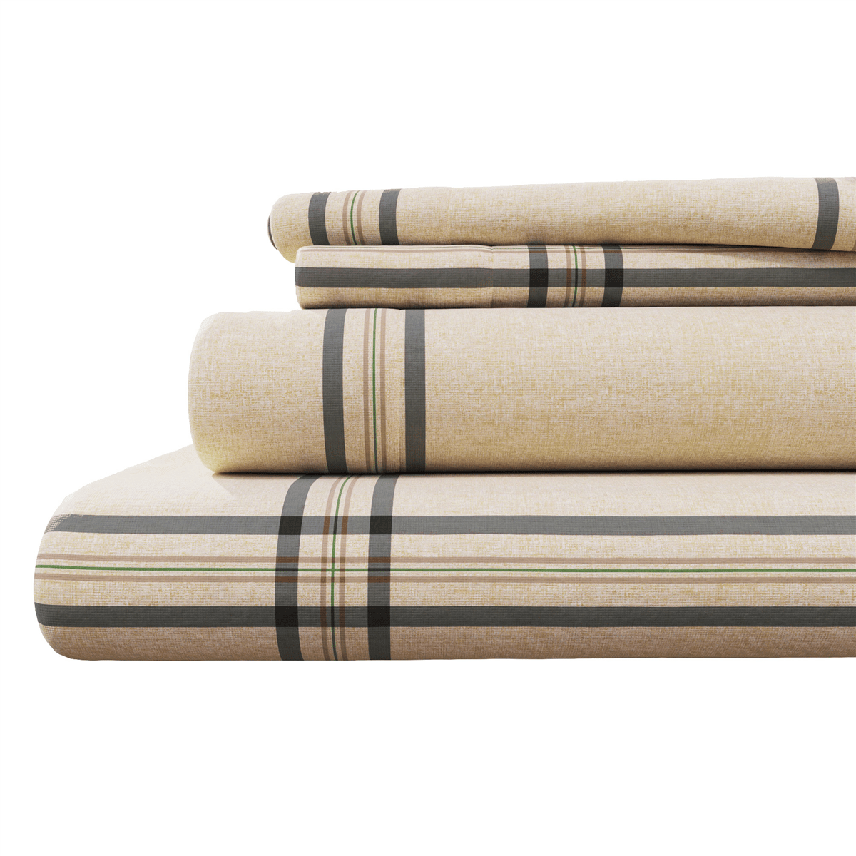 Click here for Freshfolds Plaid Flannel Wide Plaid Sheet Set prices