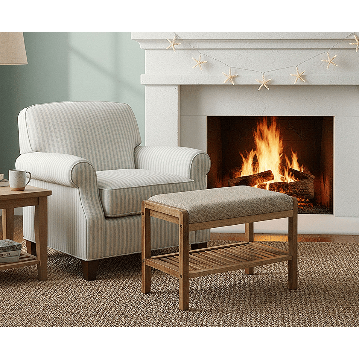 Click here for Fairway Avenue Home(tm) Solid Acacia Padded Bench prices