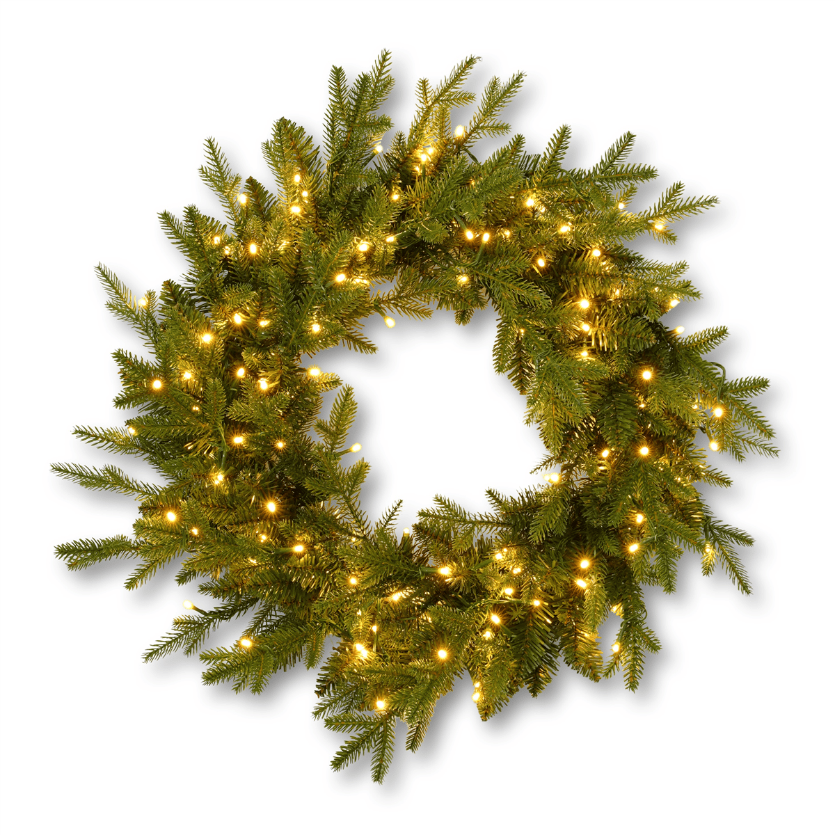 Click here for Seasonal LLC LED Dandan Pine 24in. Wreath prices