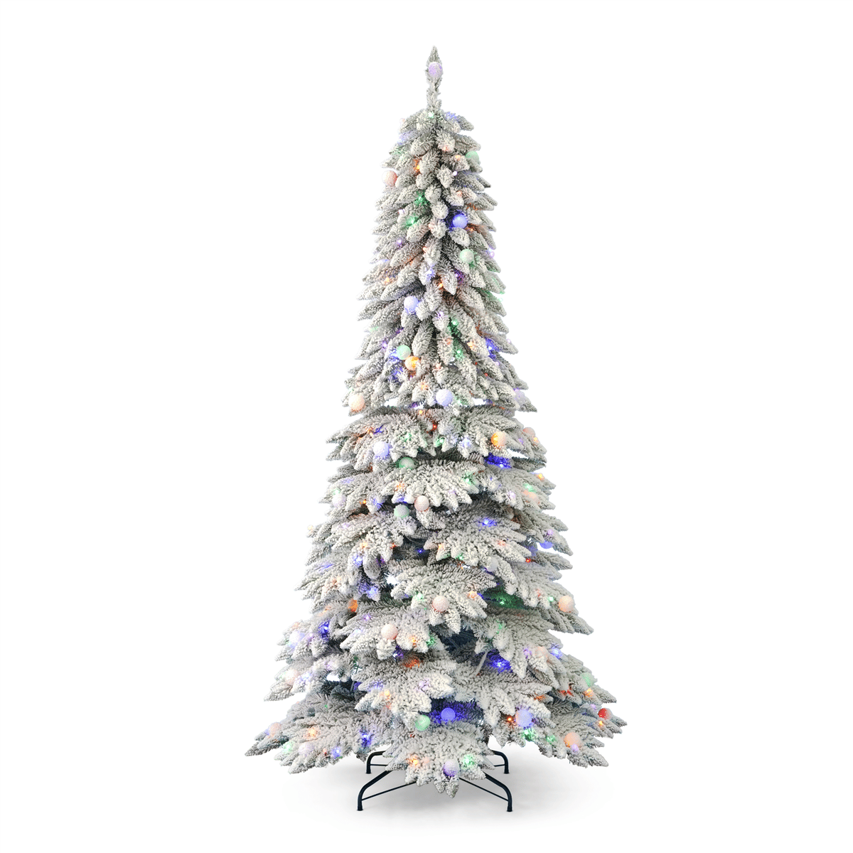Click here for Seasonal LLC LED Snow Pine 7ft. Pre-Lit Flocked Ch... prices