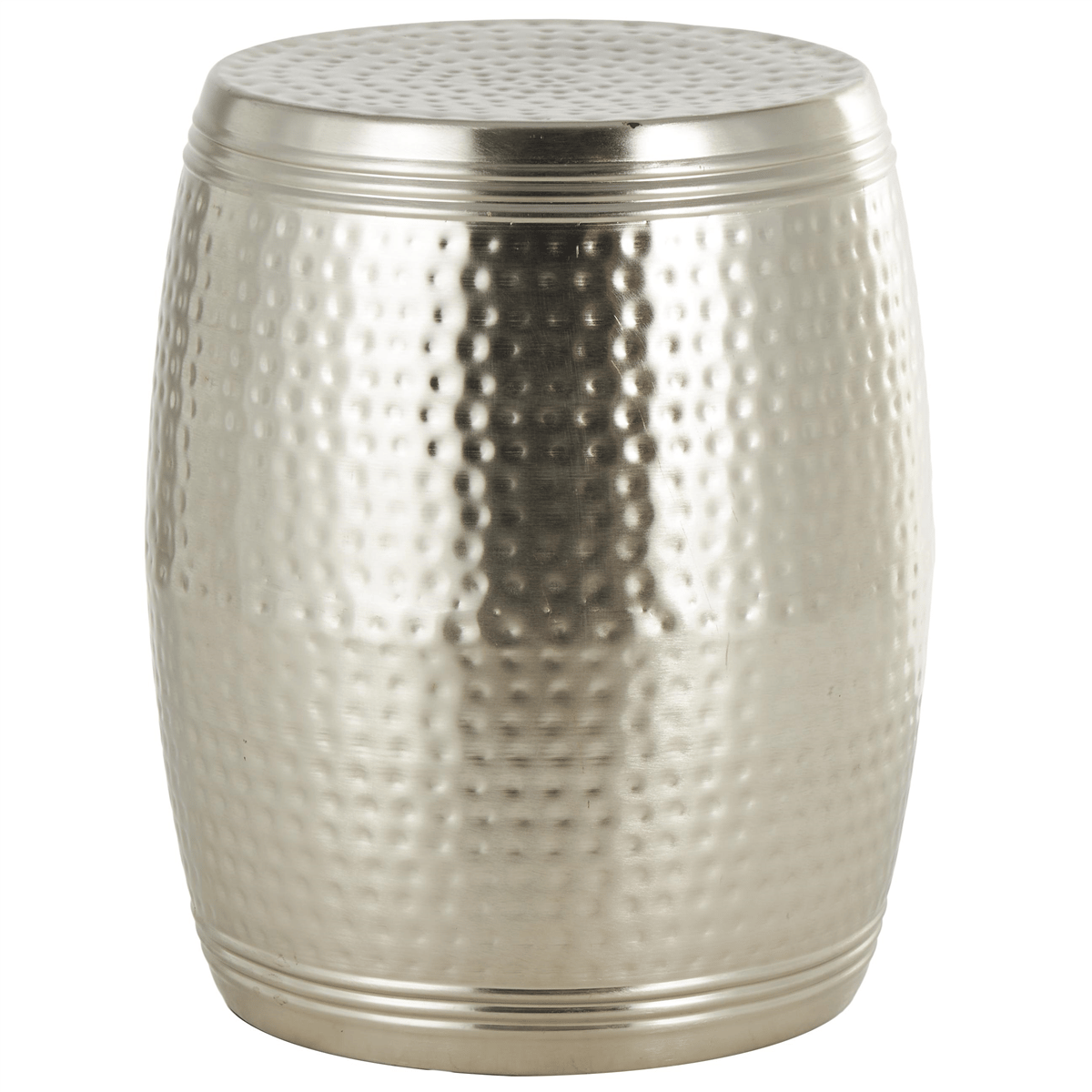 Click here for 9th & Pike(R) Glam Silver Metal Accent Table prices