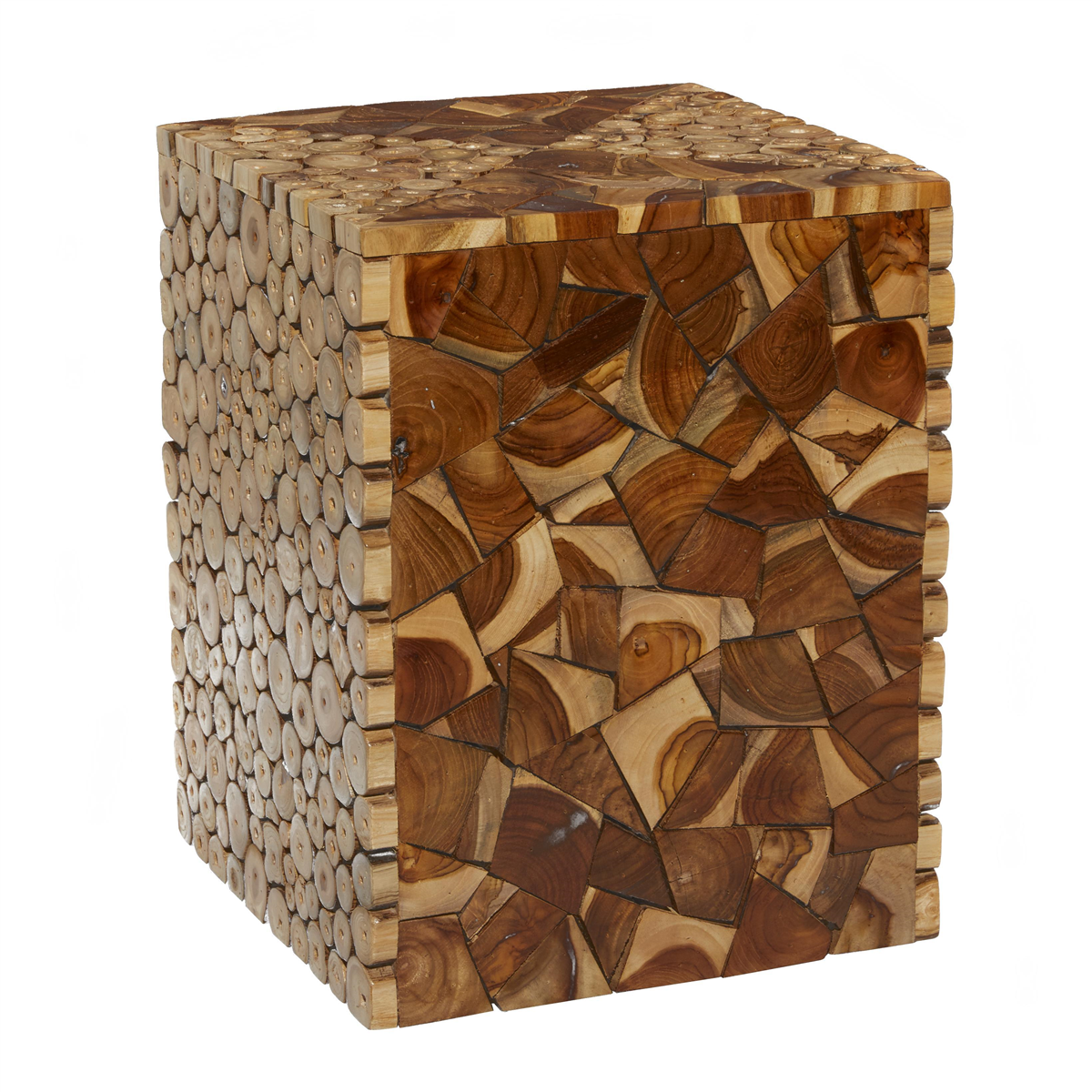 Click here for 9th & Pike(R) Contemporary Brown Teak Wood End Tab... prices