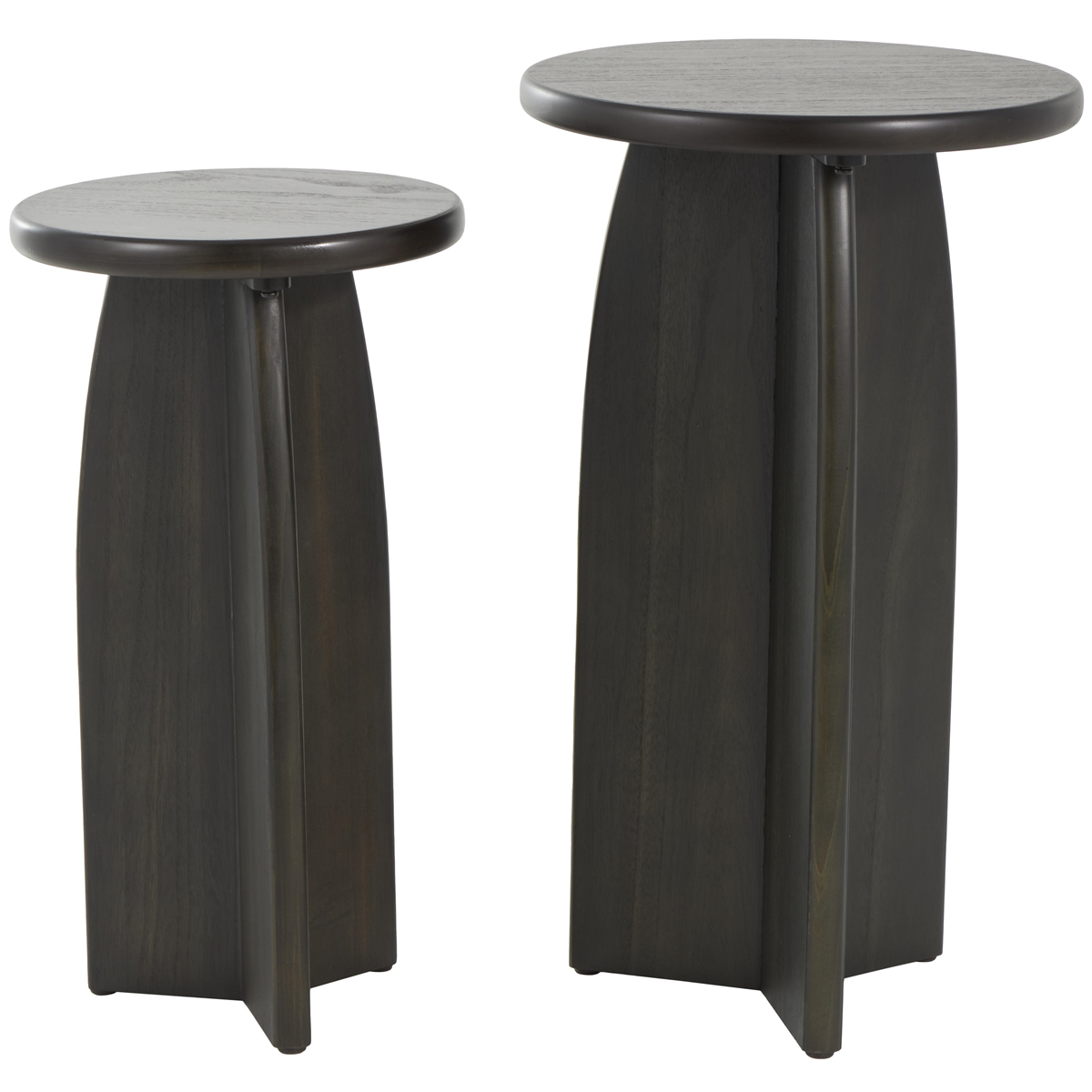 Click here for 9th & Pike(R) Traditional Black Wood End Table Set prices