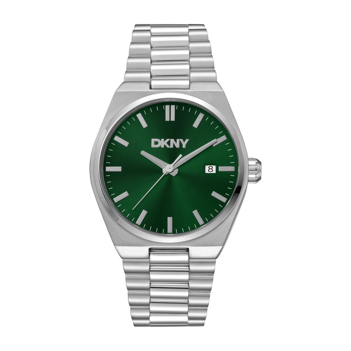 Click here for Mens DKNY Date Green Dial Bracelet Watch - DK1G135... prices
