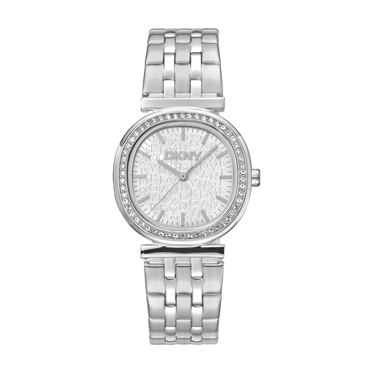 Click here for Womens DKNY Crystal Bezel Stainless Steel Watch -... prices