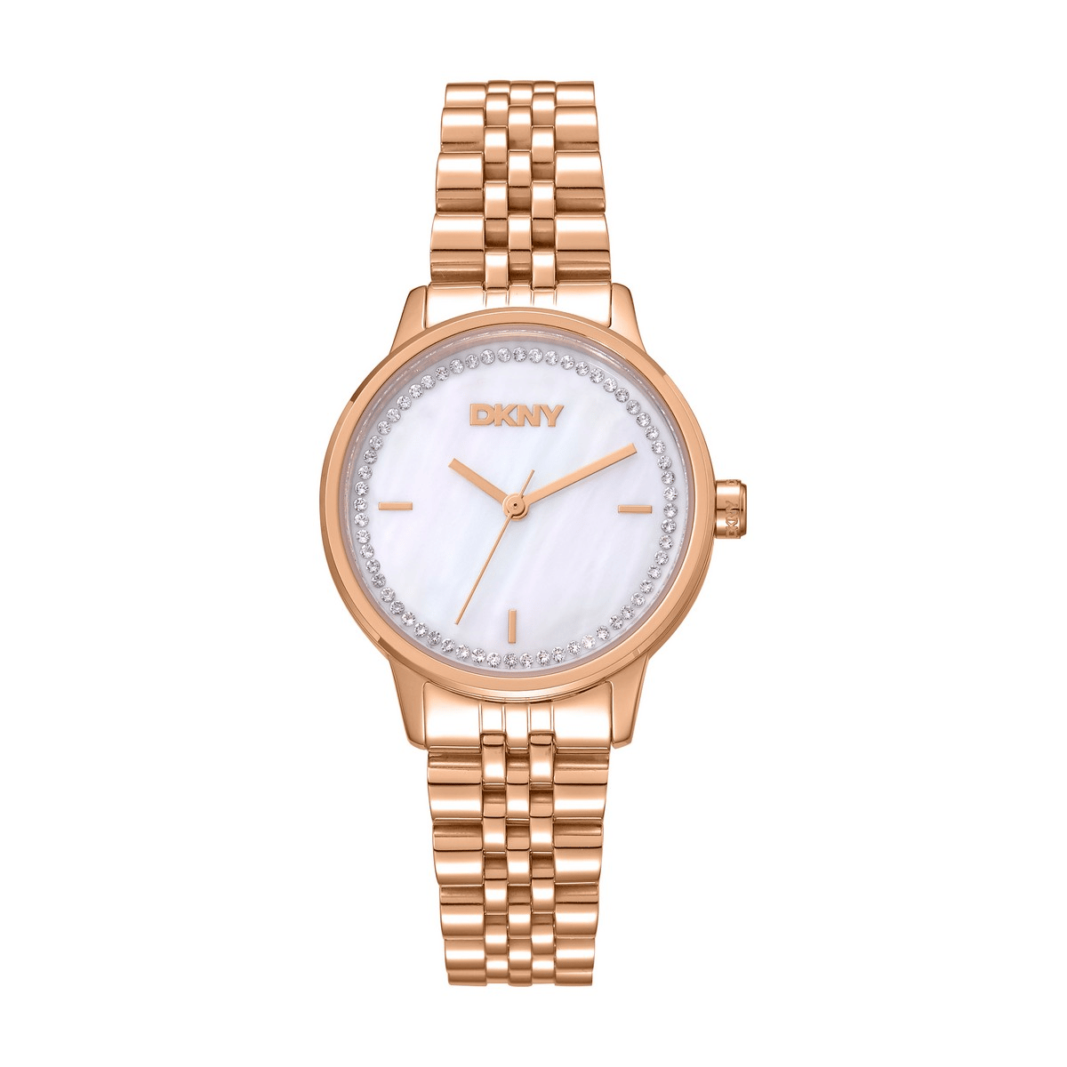 Click here for Womens DKNY Crystal Dial Rose Gold Bracelet Watch... prices