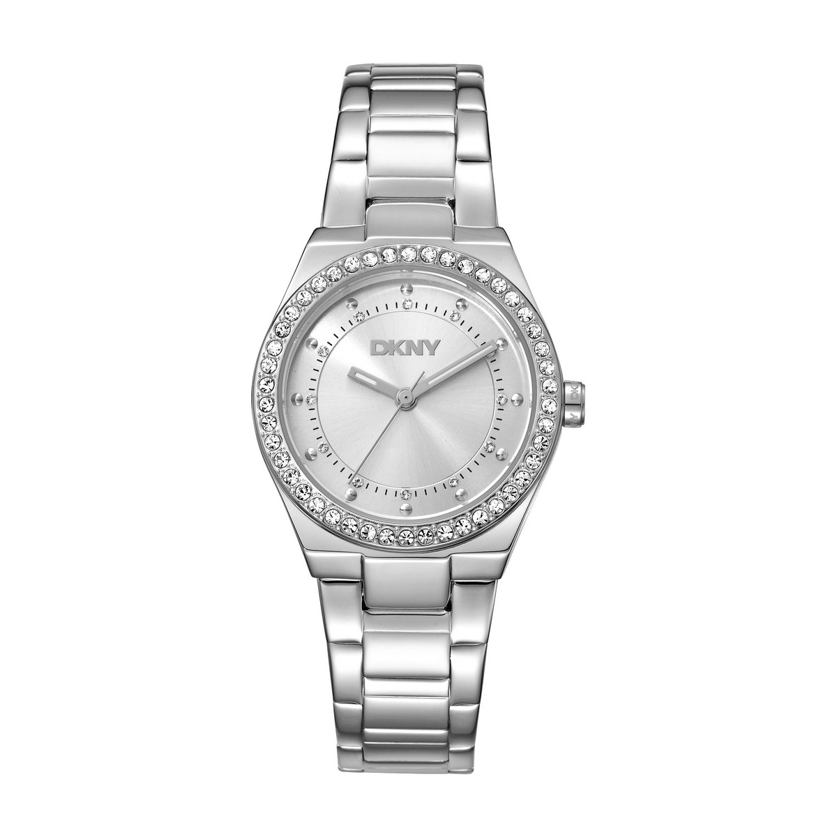 Click here for Womens DKNY Crystal Dial Markers Crystal Bezel Wat... prices