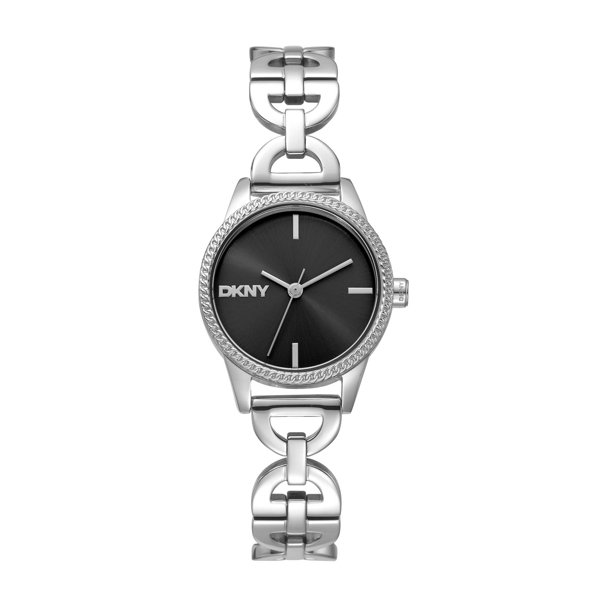 Click here for Womens DKNY Black Dial Open Link Bracelet Watch -... prices