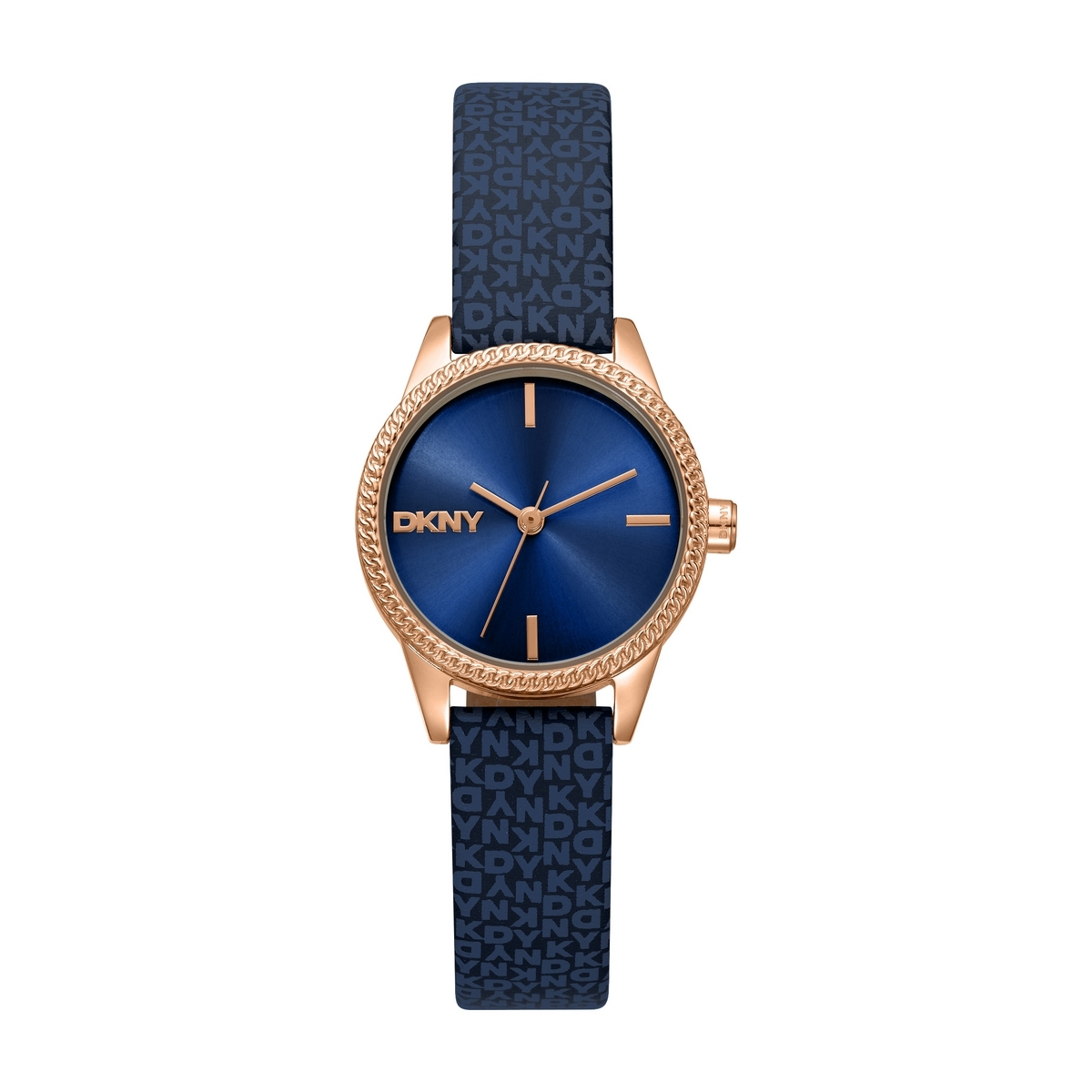Click here for Womens DKNY Milanese Blue Strap Rose Gold-Tone Wat... prices