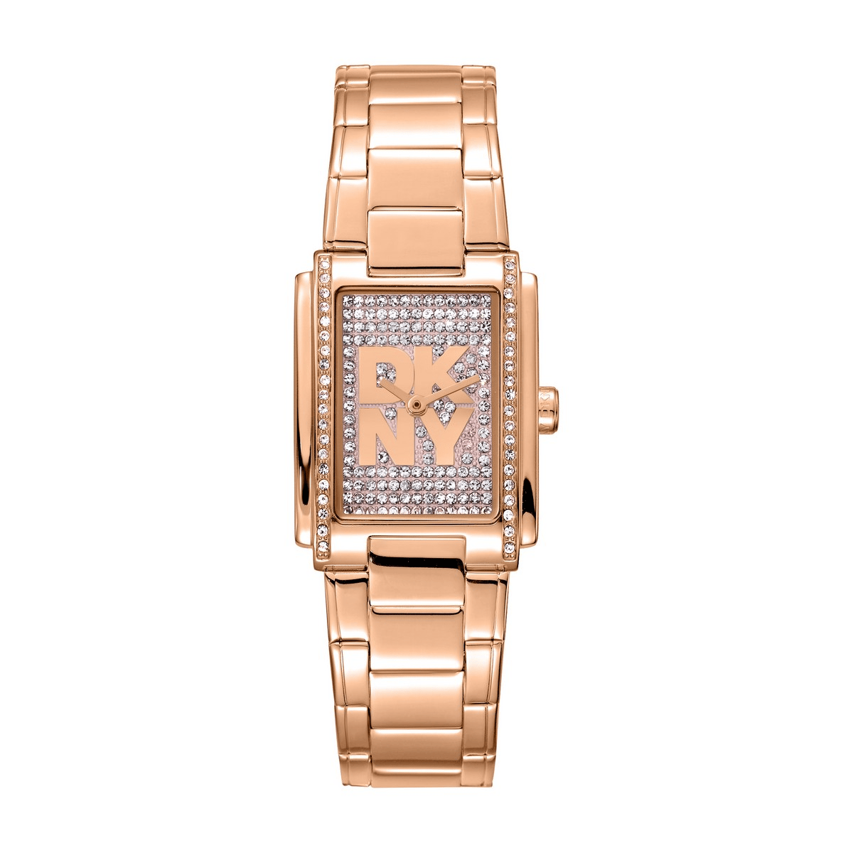 Click here for Womens DKNY Crystal Accented Dial Rose Gold Watch... prices