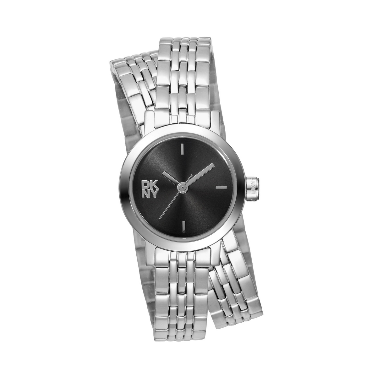 Click here for Womens DKNY Mini Black Dial Double Bracelet Watch... prices