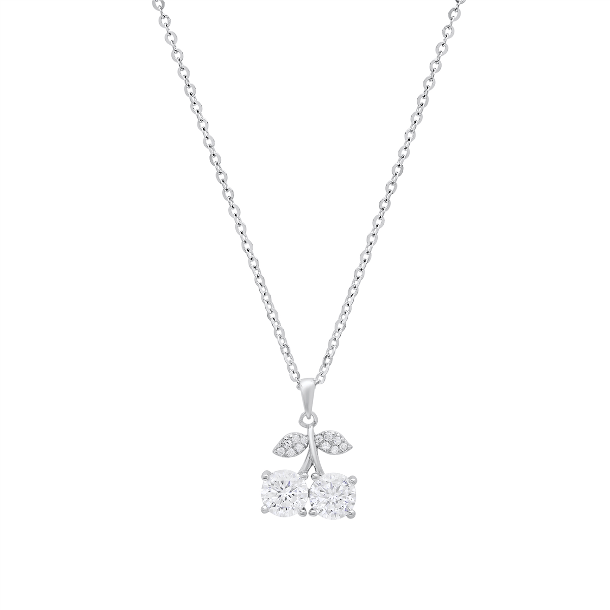 Click here for Saffron 1ctw. Moissanite Diamond Twin Cherry Penda... prices