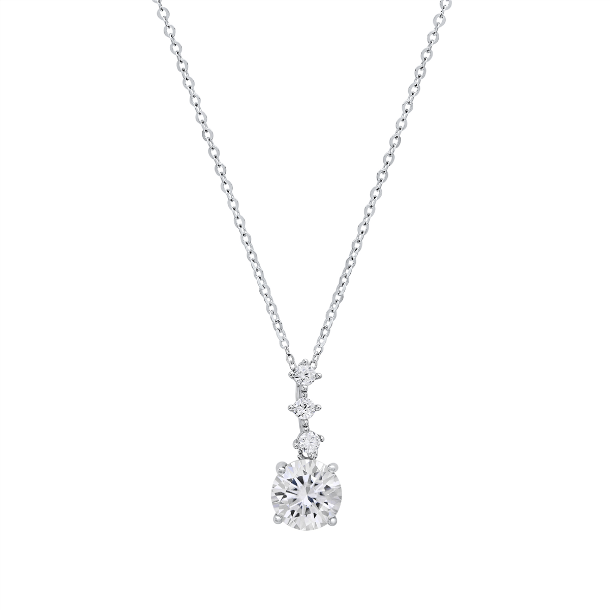 Click here for Saffron 2ctw. Moissanite Diamond Graduating Drop P... prices