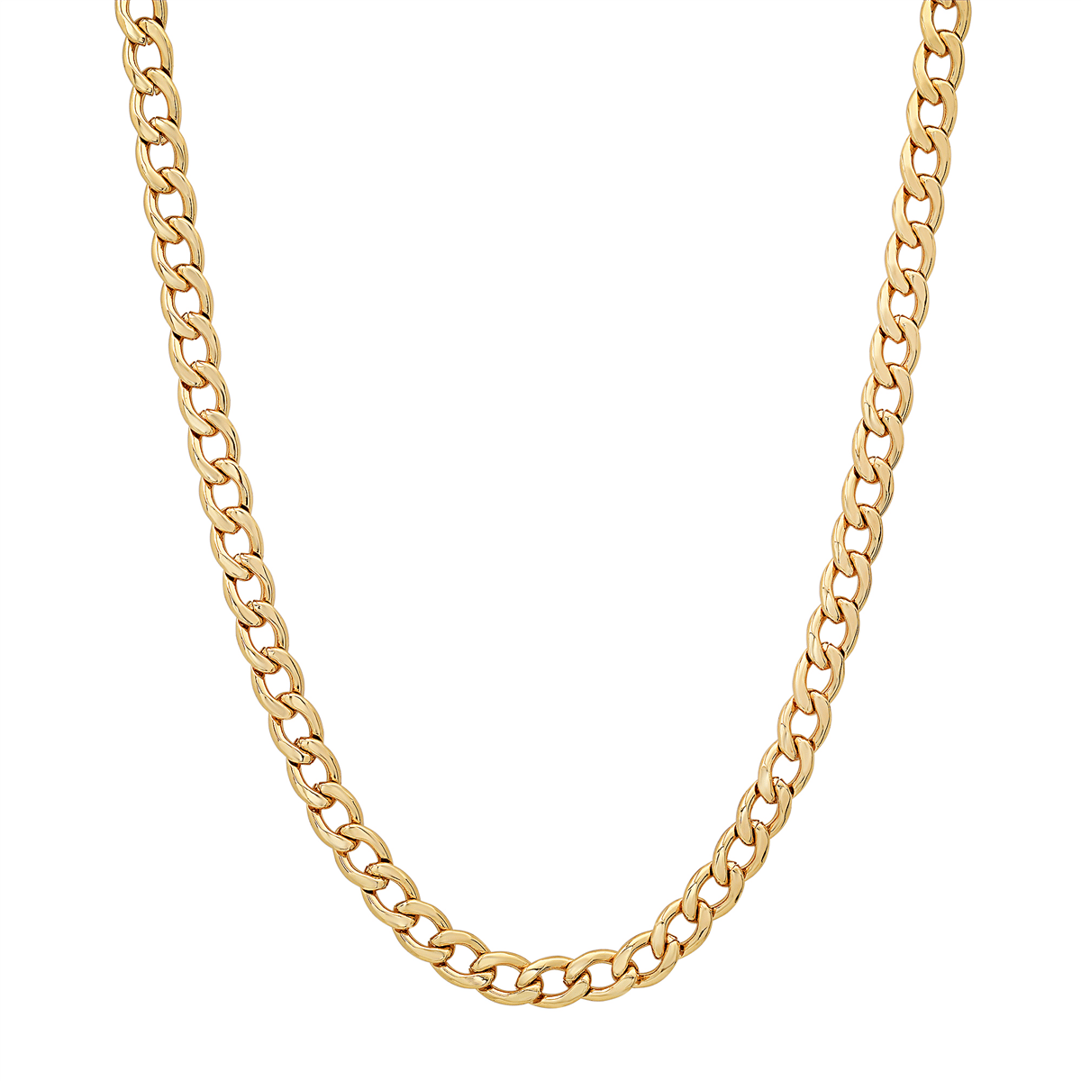 Click here for Mens Iron Saints 6mm Cuban Link 18kt. Gold-Plating... prices