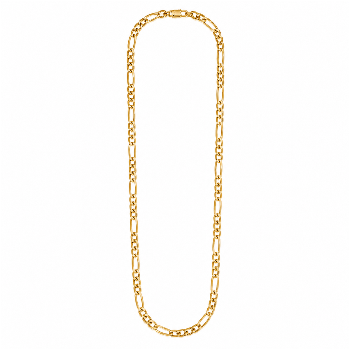 Click here for Mens Iron Saints Diamond Cut Figaro Link 18kt. Gol... prices