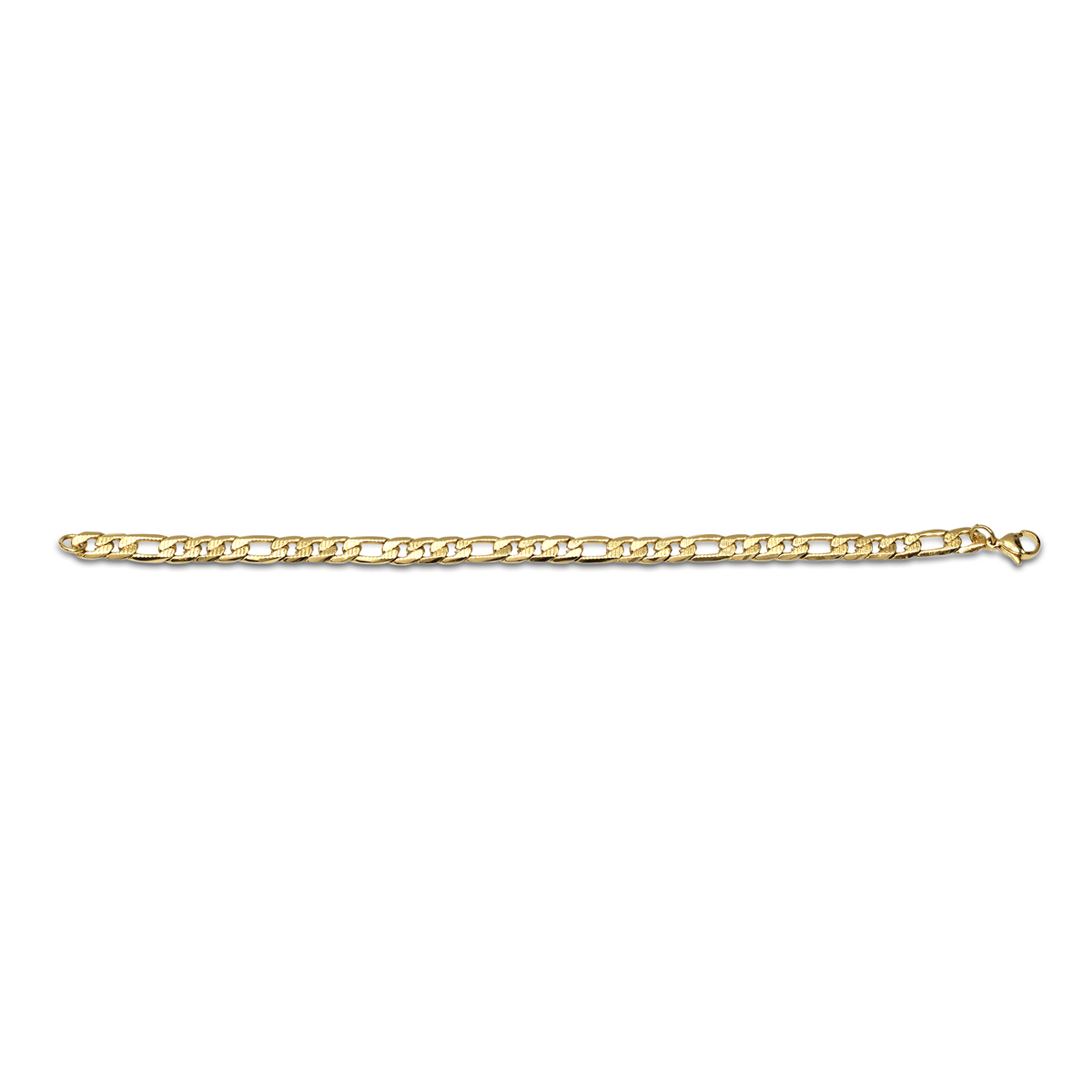 Click here for Mens Iron Saints Diamond Cut Figaro Link 18kt. Gol... prices