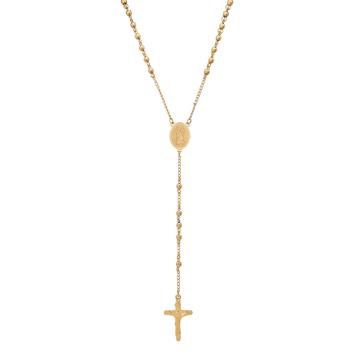 Click here for Mens Iron Saints 18kt. Gold-Plated Medal & Cross B... prices