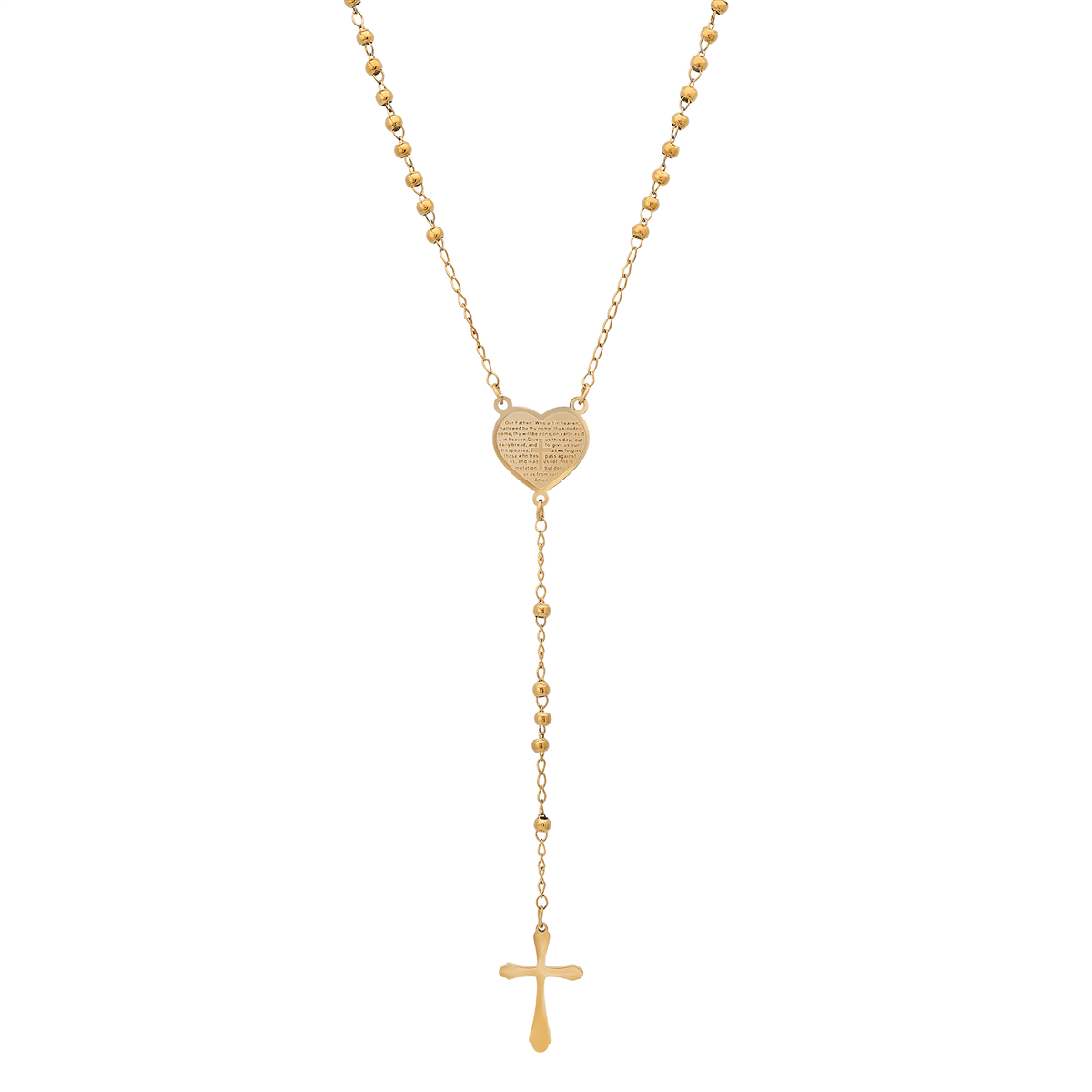Click here for Mens Iron Saints 18kt. Gold-Plated Heart Of Devoti... prices