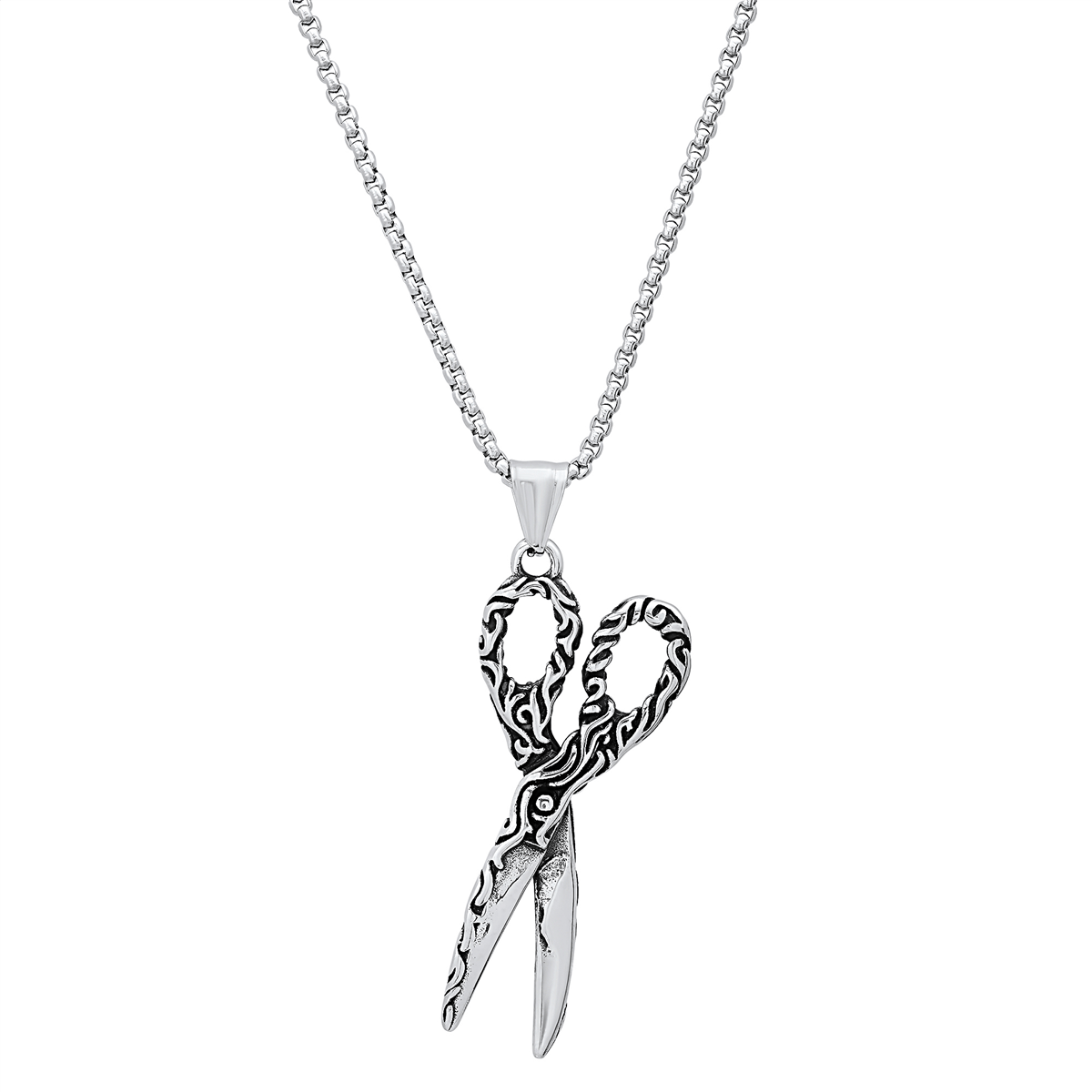 Click here for Mens Iron Saints Stainless Steel Rope Chain with S... prices