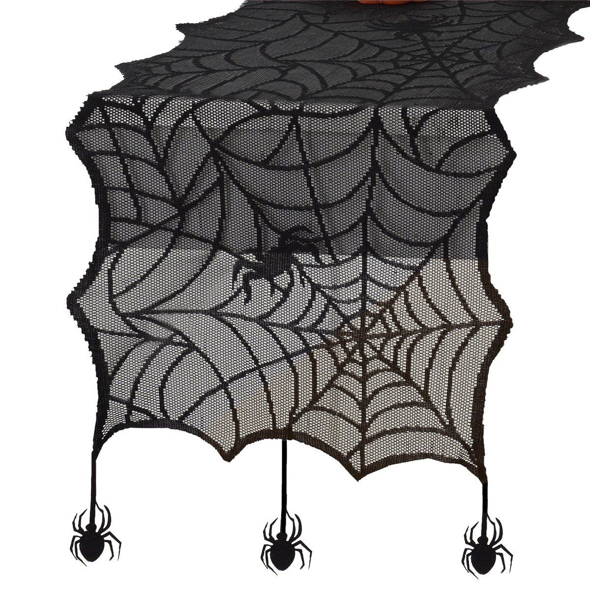 Click here for Threadmade Crawling Halloween Spider Lace Table Ru... prices