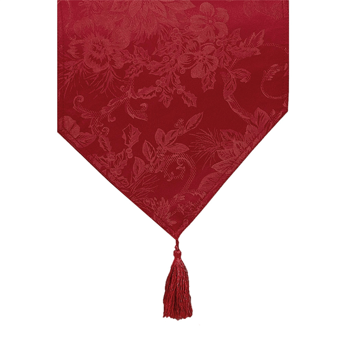 Click here for Threadmade Poinsettia Elegance Jacquard Holiday Ta... prices