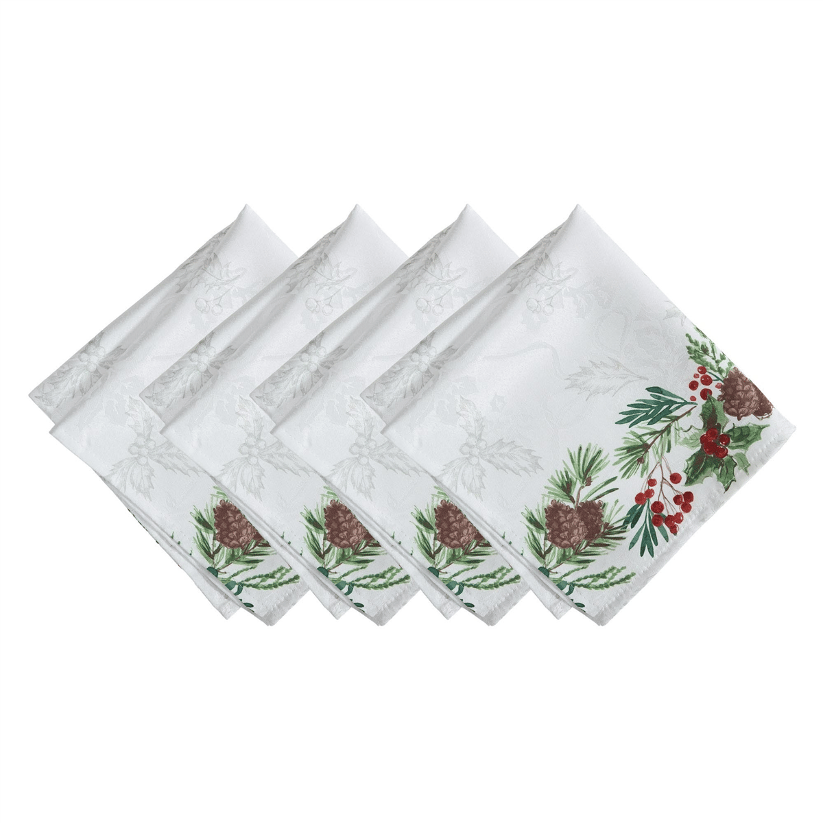Click here for Threadmade Holly Berry Flourish Holiday Fabric Nap... prices