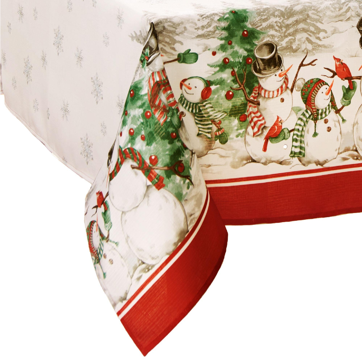 Click here for Threadmade Snowman Winterland Holiday Snowflake Ta... prices