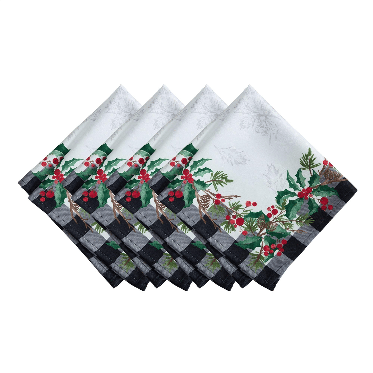 Click here for Threadmade Holly Farmhouse Charm Holiday Napkins -... prices