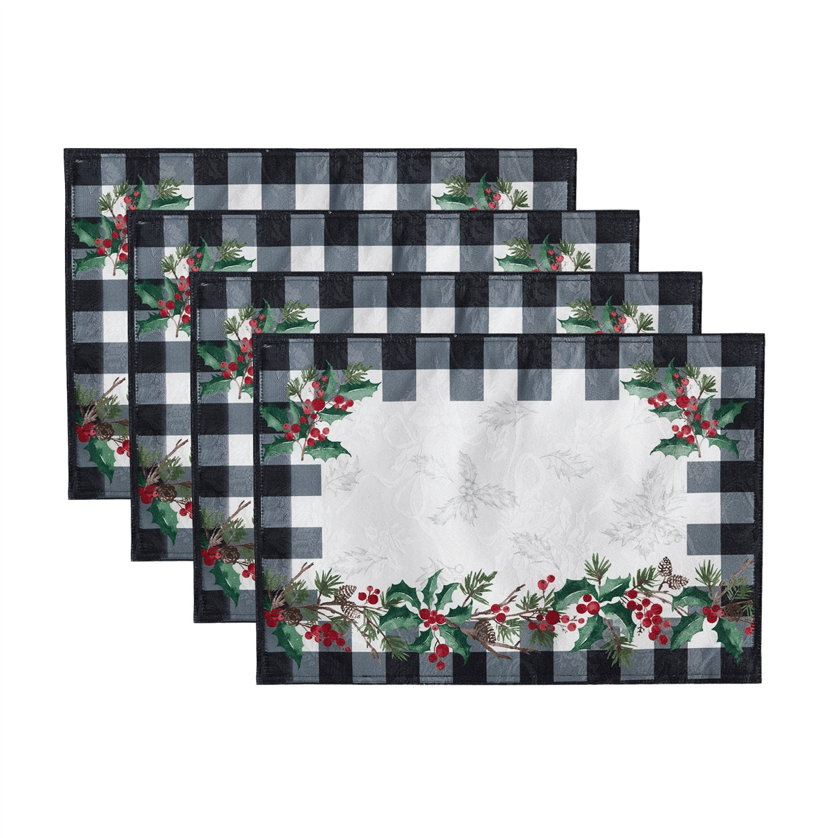 Click here for Threadmade Holly Farmhouse Charm Holiday Placemats... prices