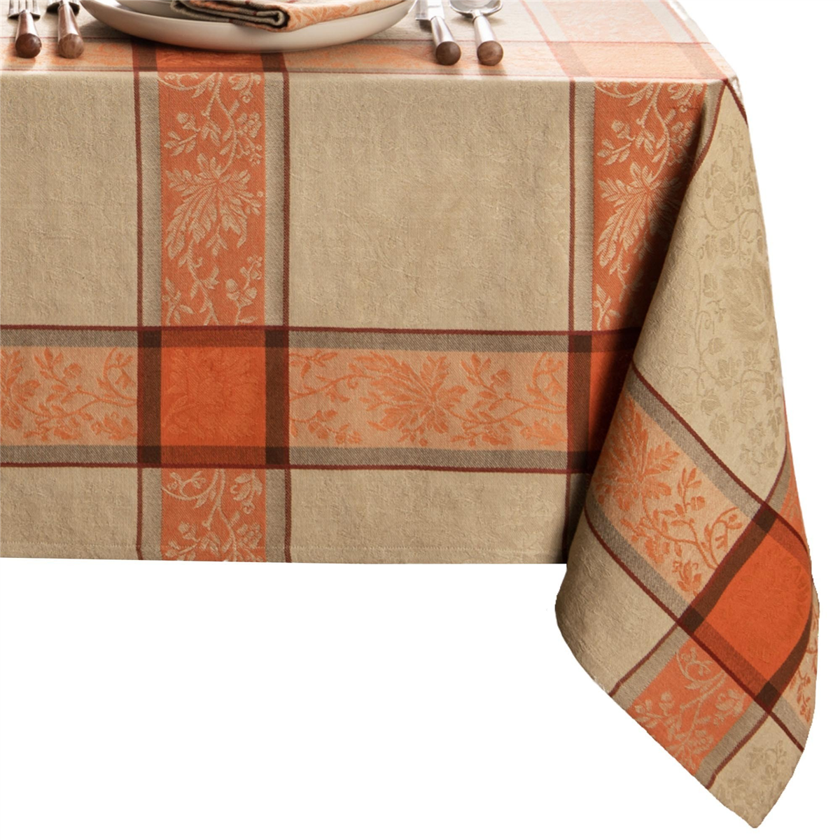 Click here for Threadmade Autumnal Harvest Jacquard Tablecloth prices