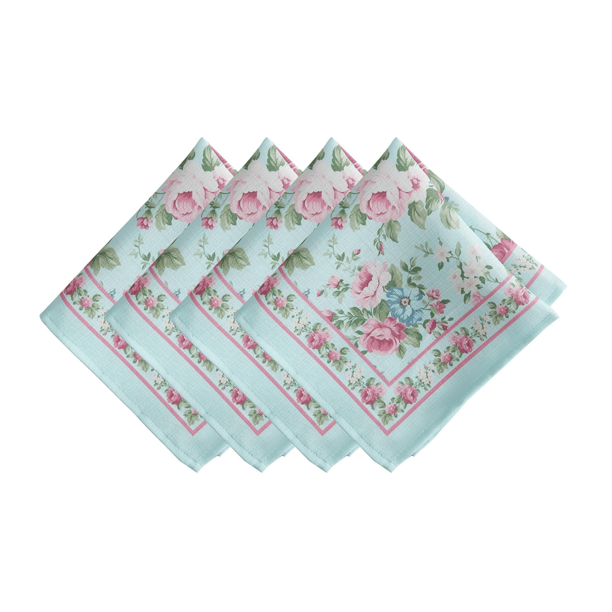 Click here for Threadmade Vintage Floral Garden Napkins - Set of... prices